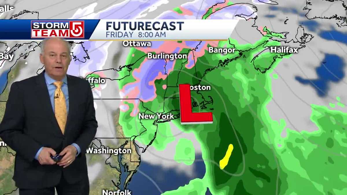 Video: Heavy rain, strong winds follow mild start to spring