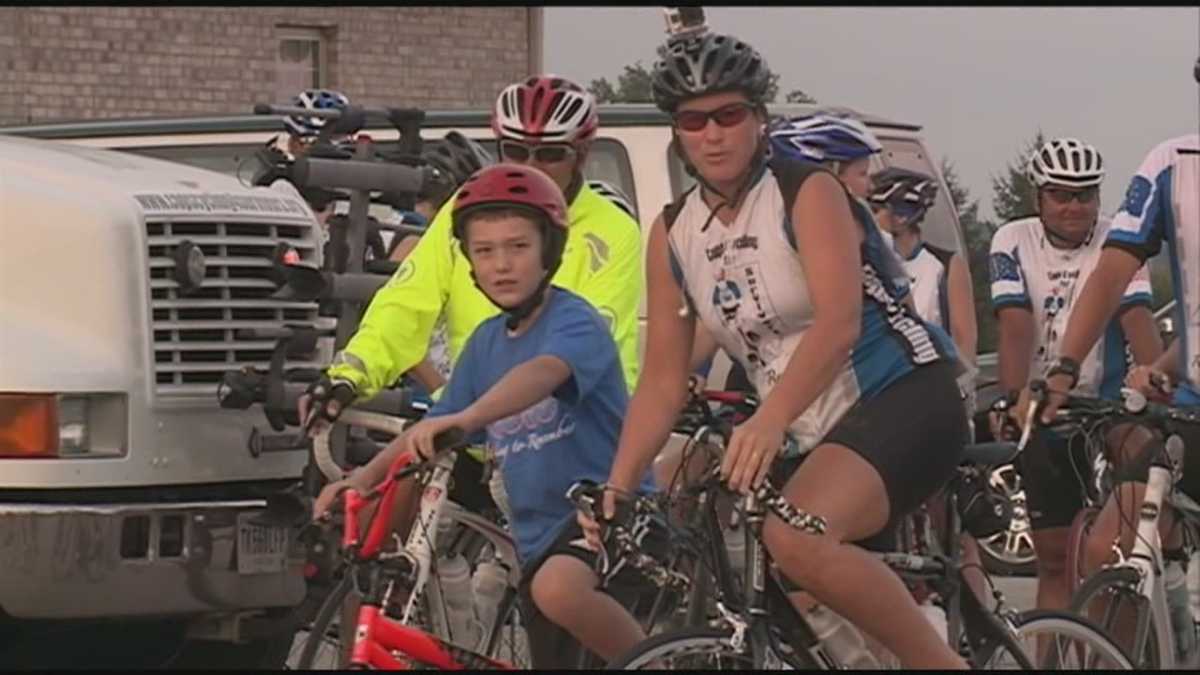 Cops Cycling For Survivors en route from Jeffersonville to Madison