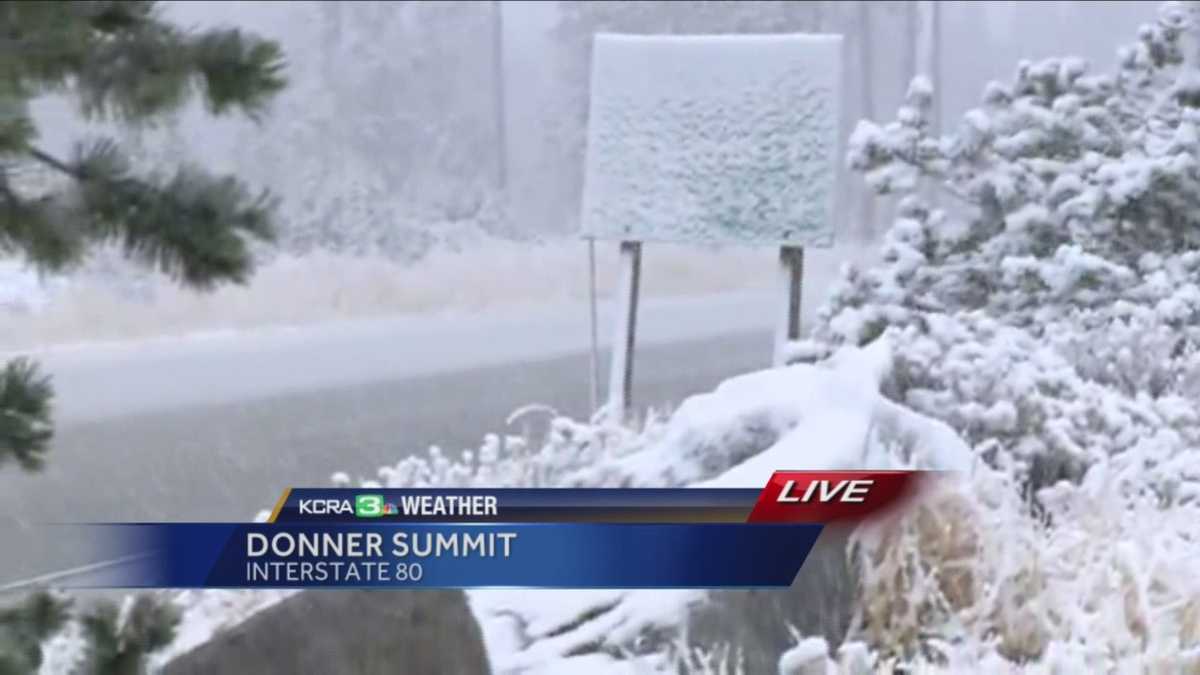 Let it snow! Fresh powder blankets Donner Summit