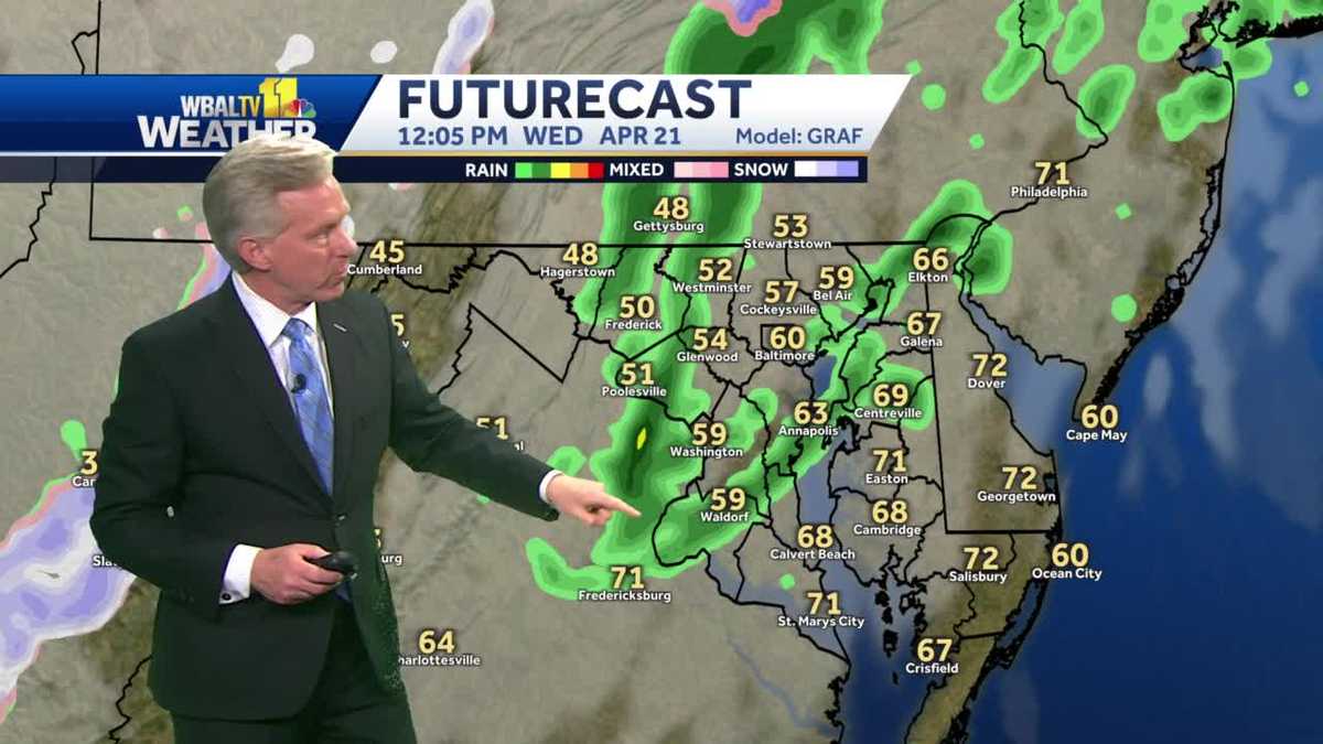 Strong cold front to move through Wednesday