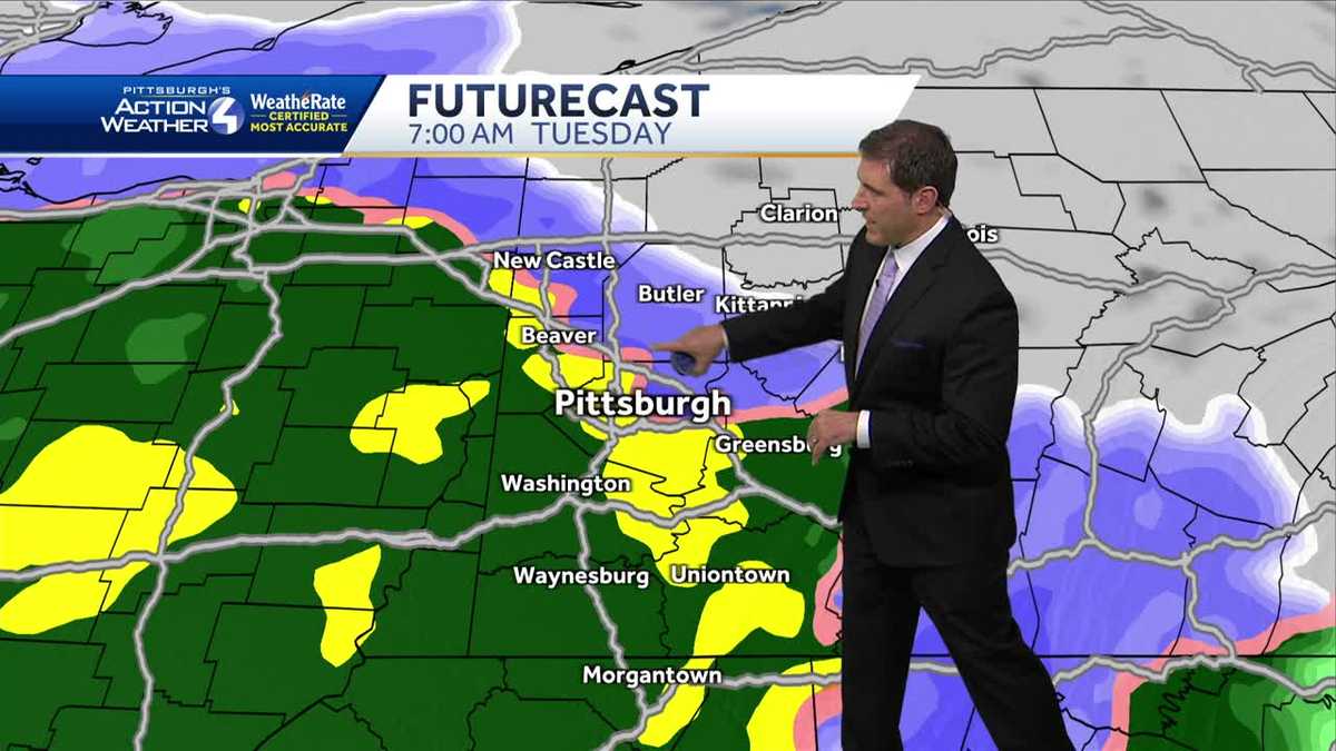 Pittsburgh weather: Tuesday Impact Day for rain and wind