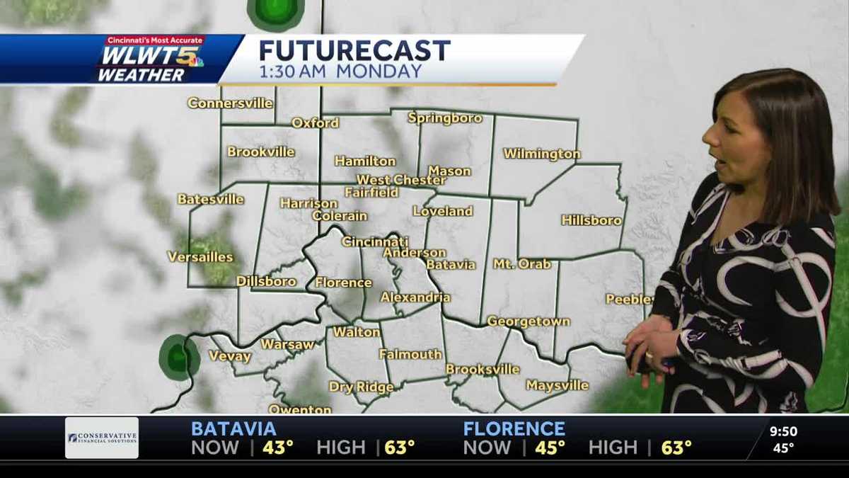 Storms return Monday