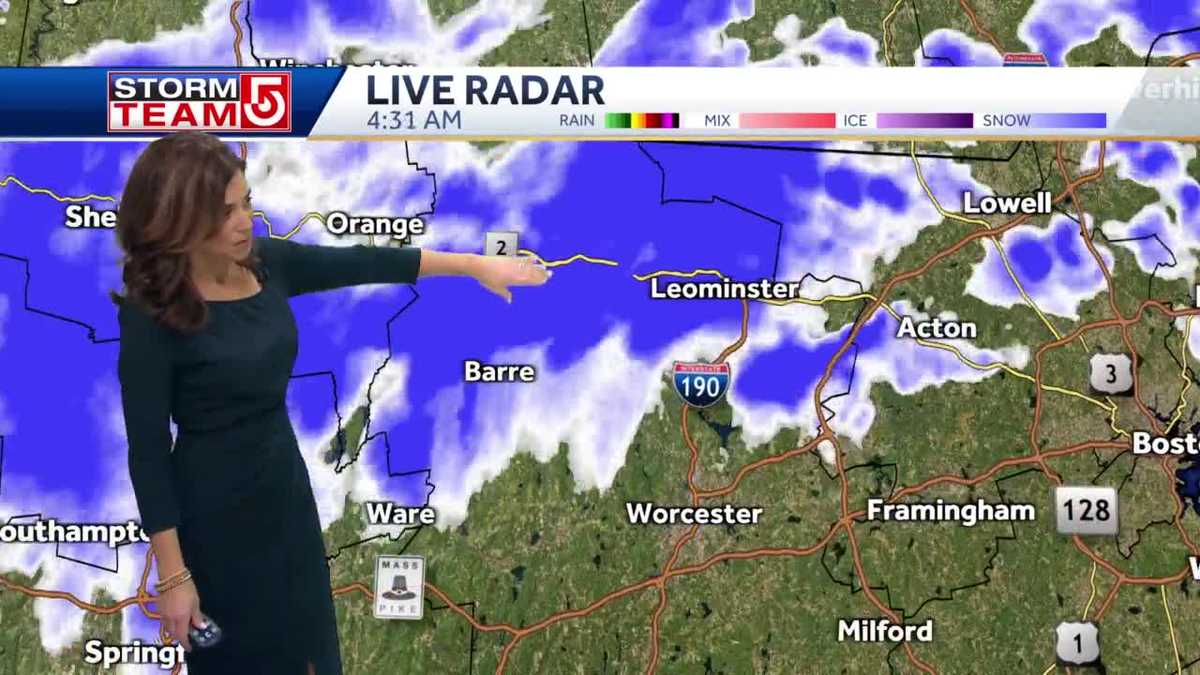 Video: Watch out for slick spots as snow continues for some