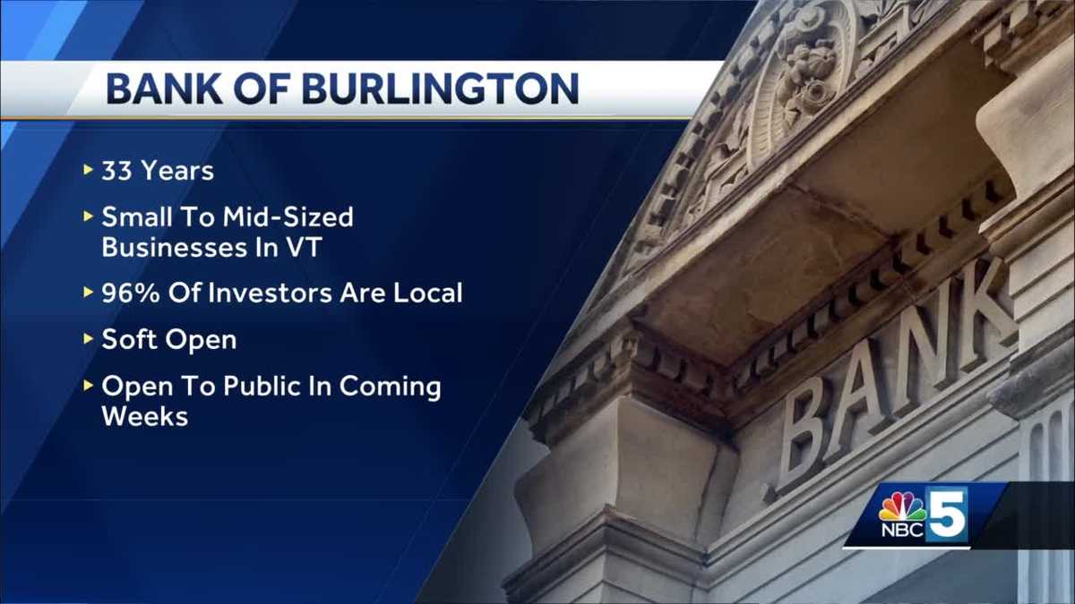 Bank of Burlington opens after receiving final approvals