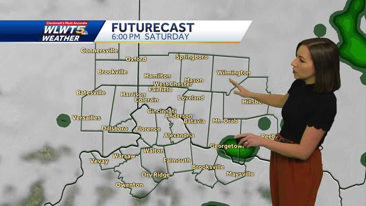 Scattered Saturday showers