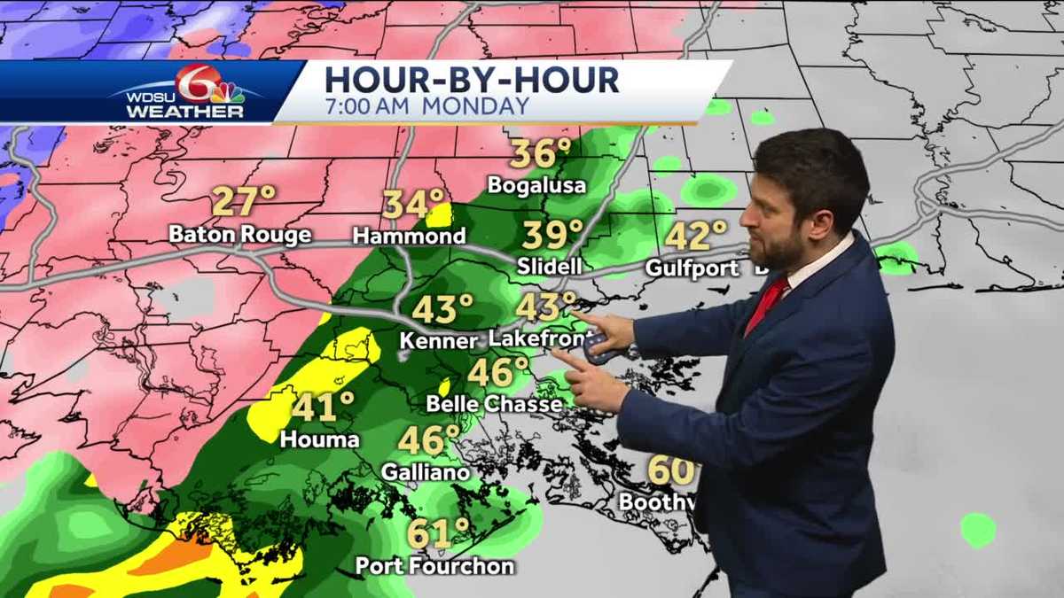 Travel impacts, freezing temperatures for the start of the week