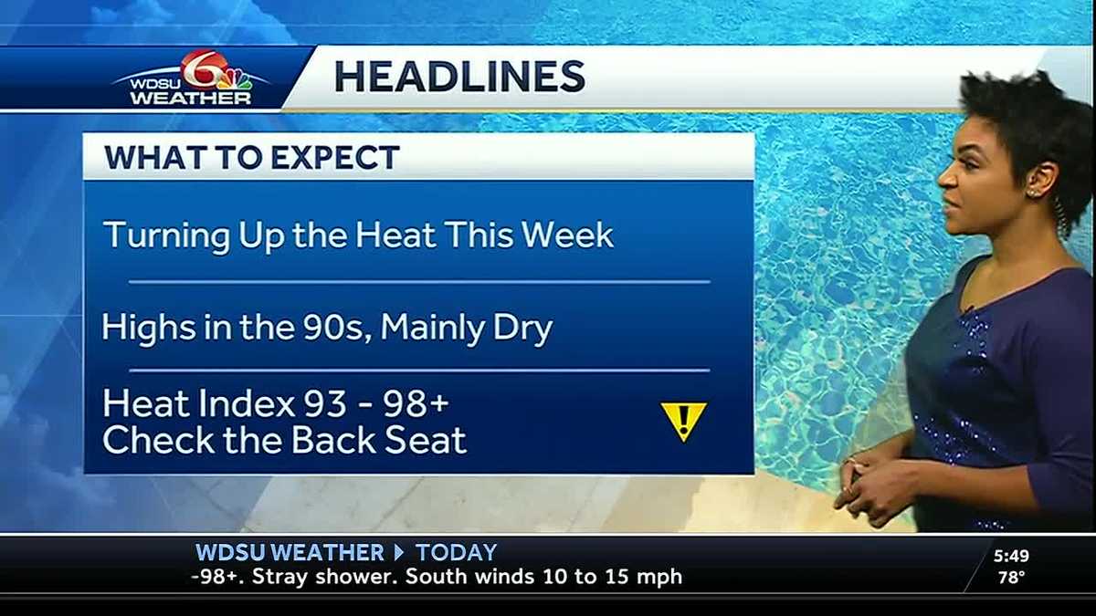 Tuesday AM Videocast: Summer-like heat this week