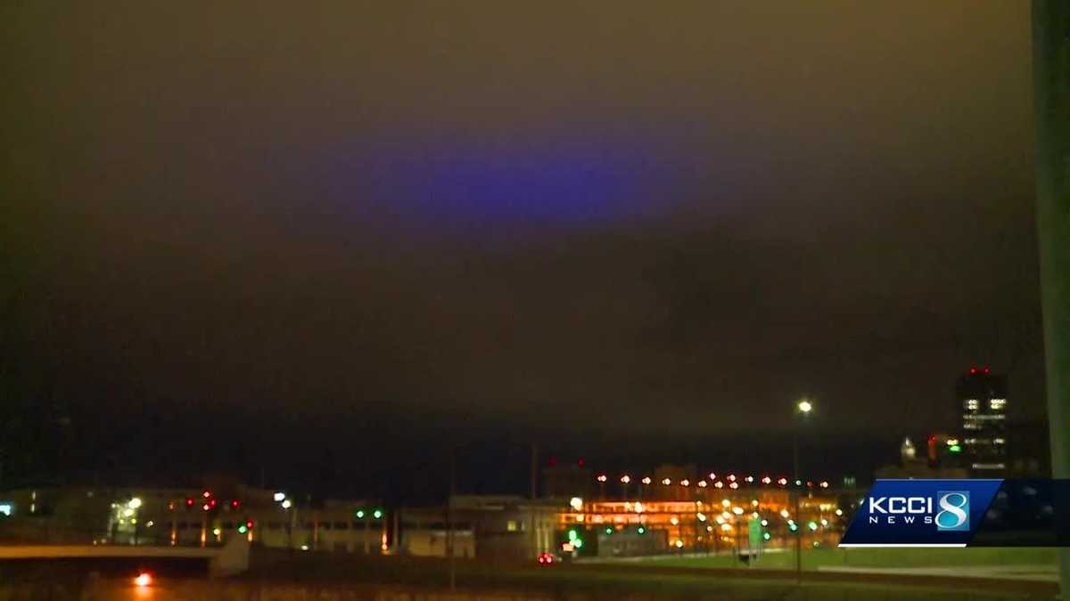 What is it? 'Blue light' mystery remains