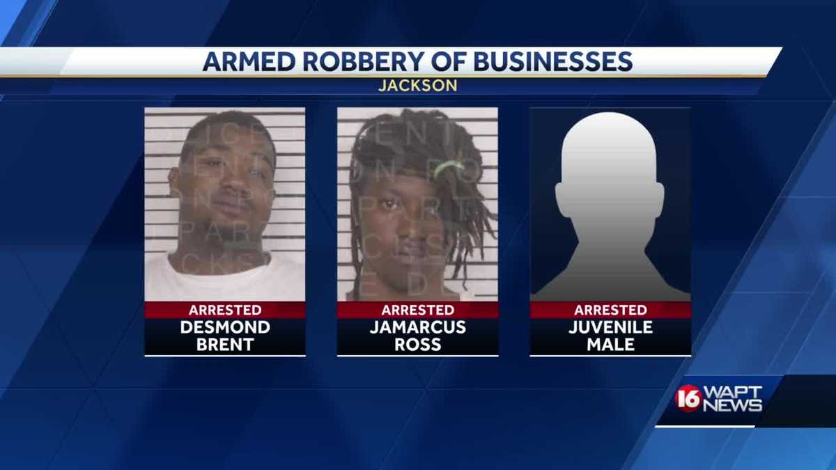 Armed robbery suspects arrested in Jackson