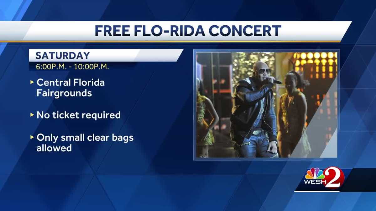 Free Flo Rida concert at Central Florida Fairgrounds