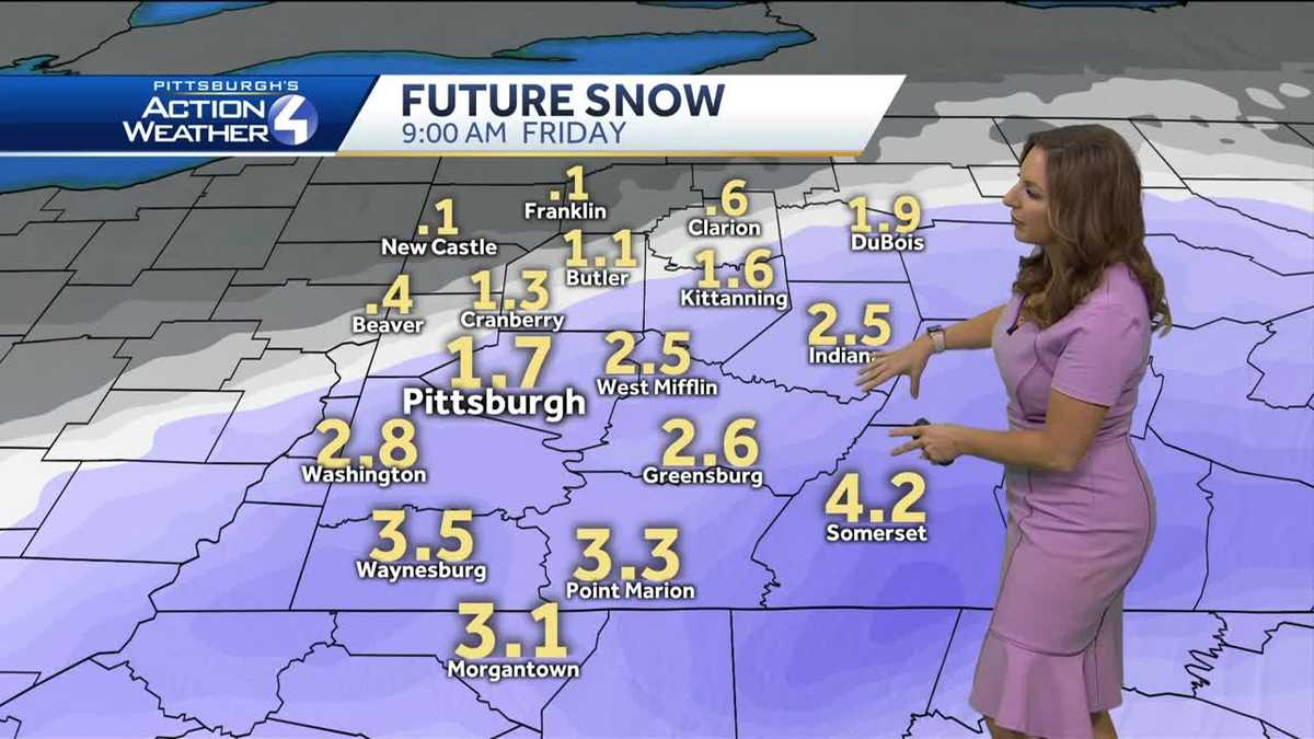 Forecast: Snow late tonight through early Friday morning