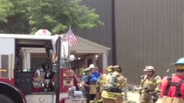 Meat packing plant on fire in Arnold