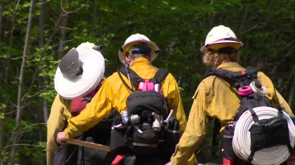 Complex of fires burns more than 100 acres around NH park