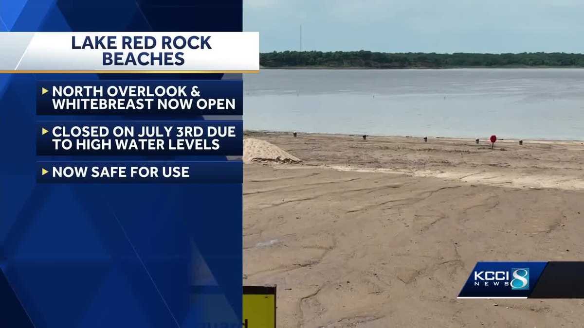 Iowa's Lake Red Rock reopens beaches after flooding