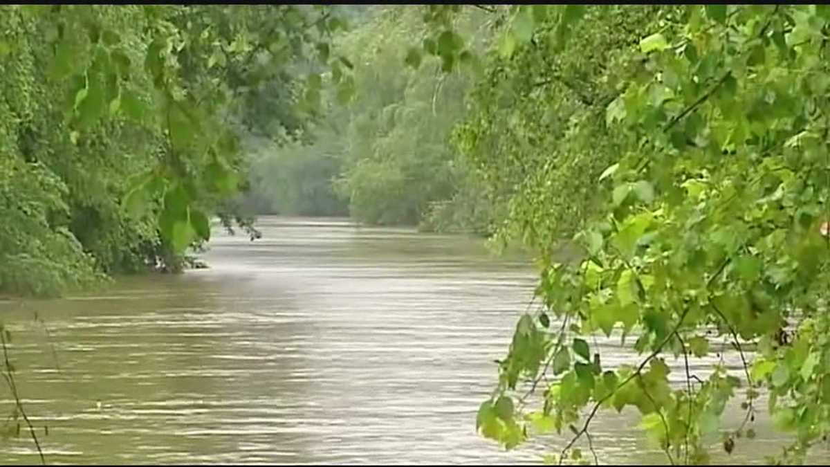 French Broad River at Flood Stage