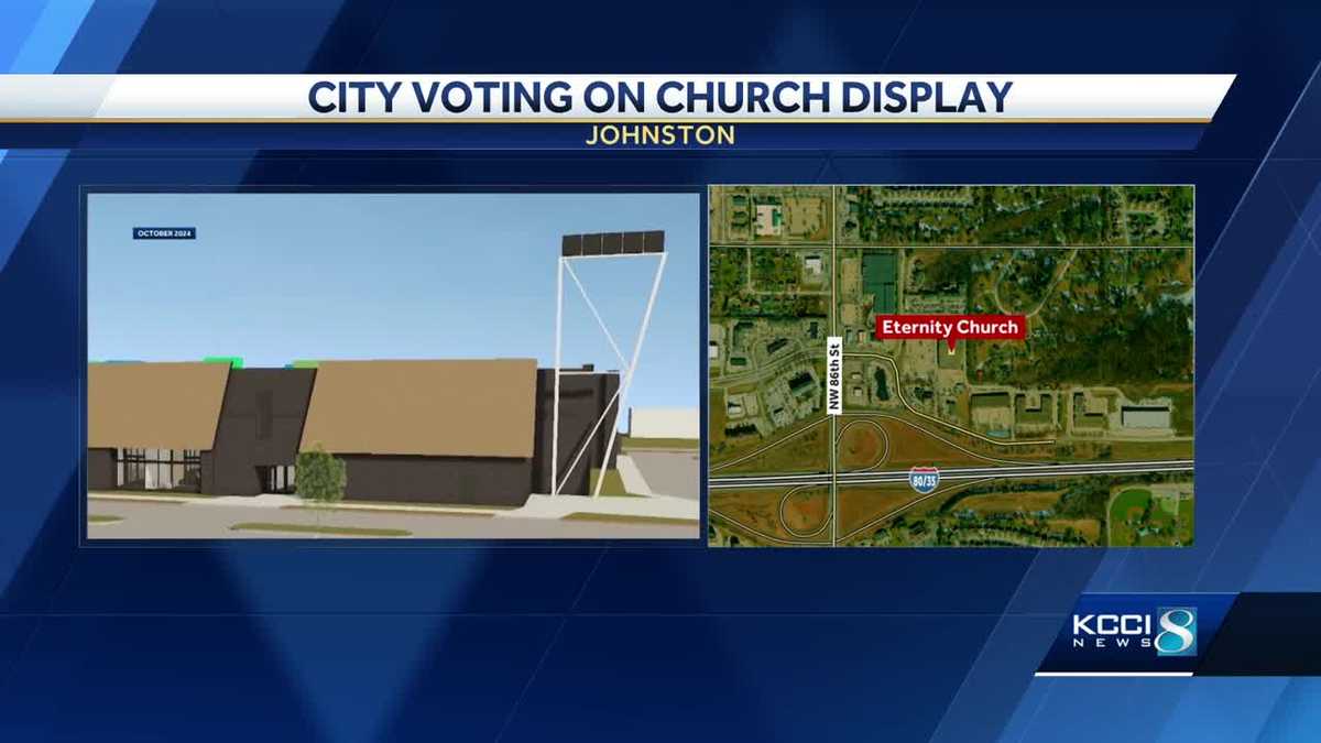 Johnston City Council to vote on 60-foot church sign