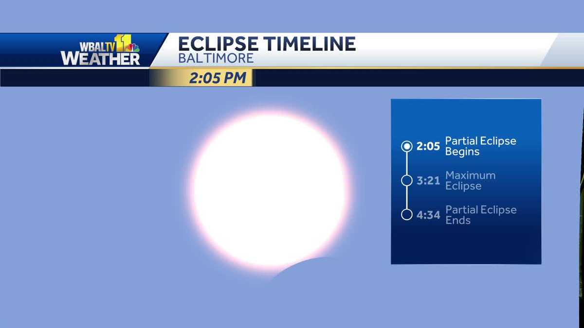 Here's what the eclipse will look like in Maryland