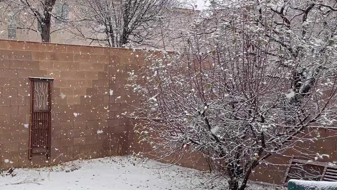 Snowfall came and went in Rio Rancho