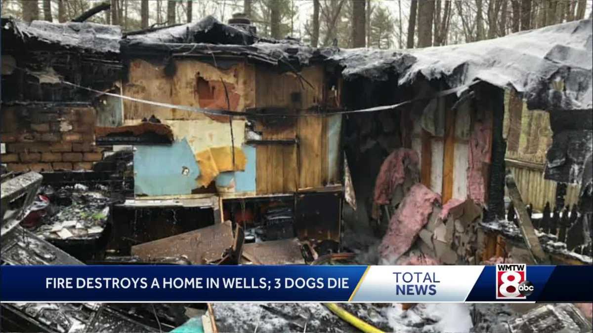 Wells mobile home destroyed in fire