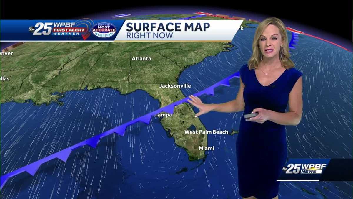 Morning Rain with Cold Front for South Florida