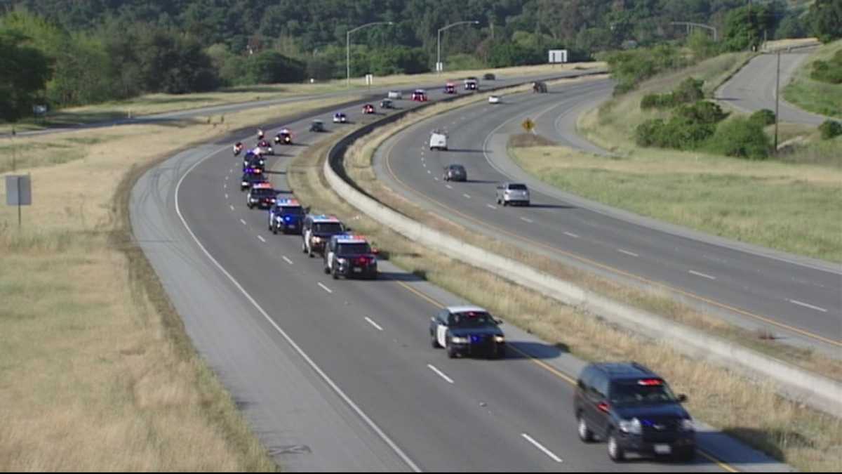 Highway 101 police procession