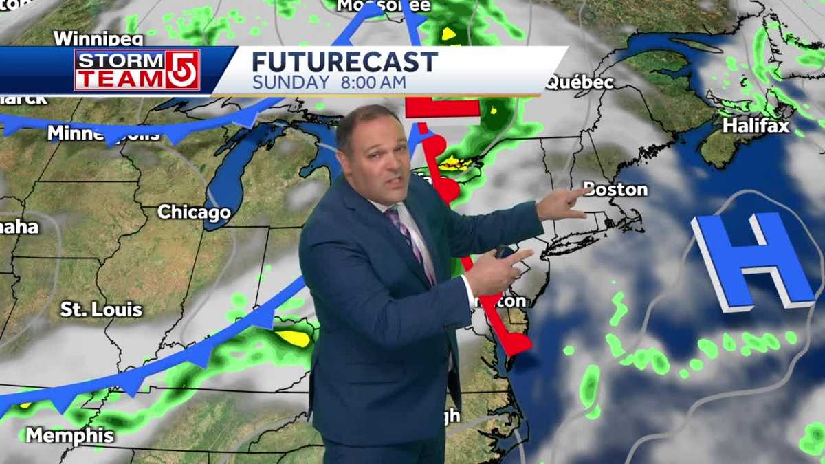 Video Forecast: Pick of the week today, showers possible later Sunday