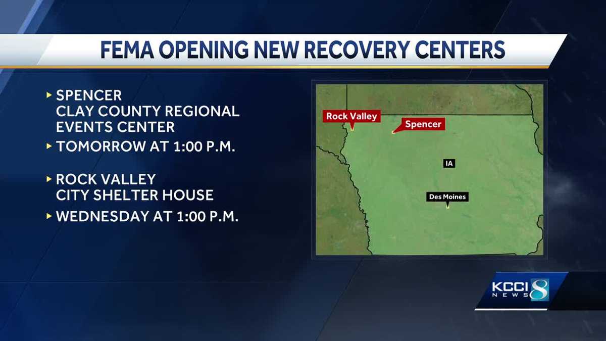 Iowa floods: FEMA opens 2 new recovery centers in northern Iowa