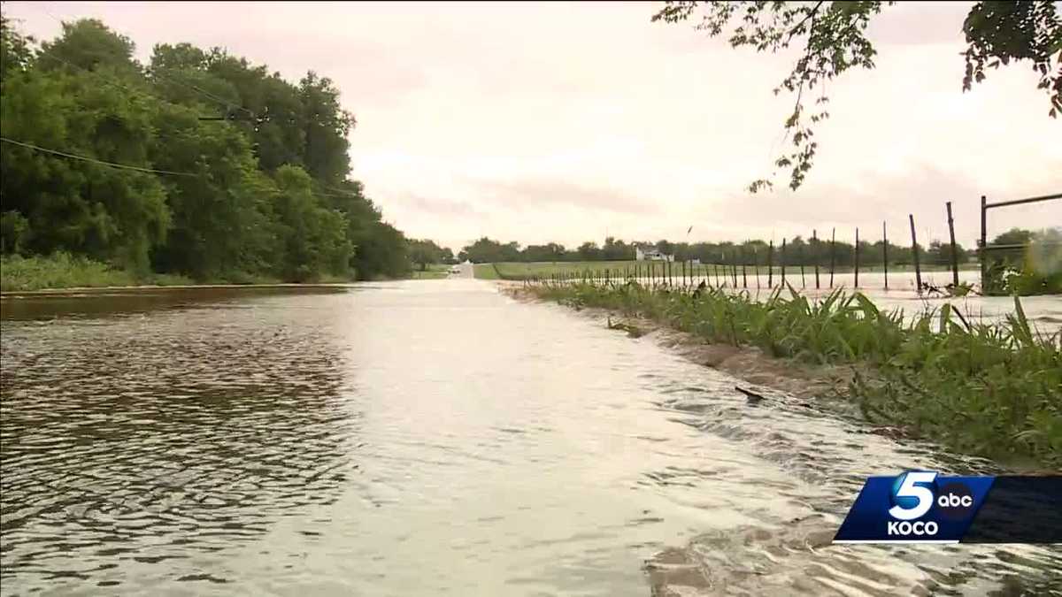 How much rain has Oklahoma seen from recent storms?