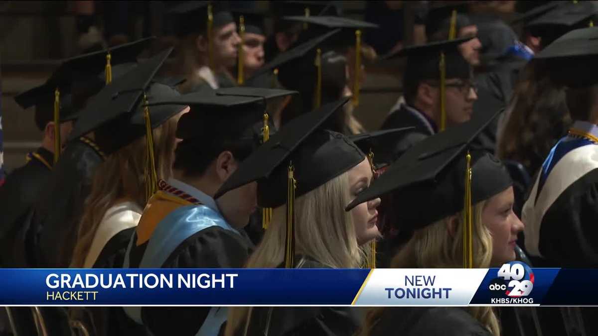 Hackett High School moves graduation indoors due to rain chances