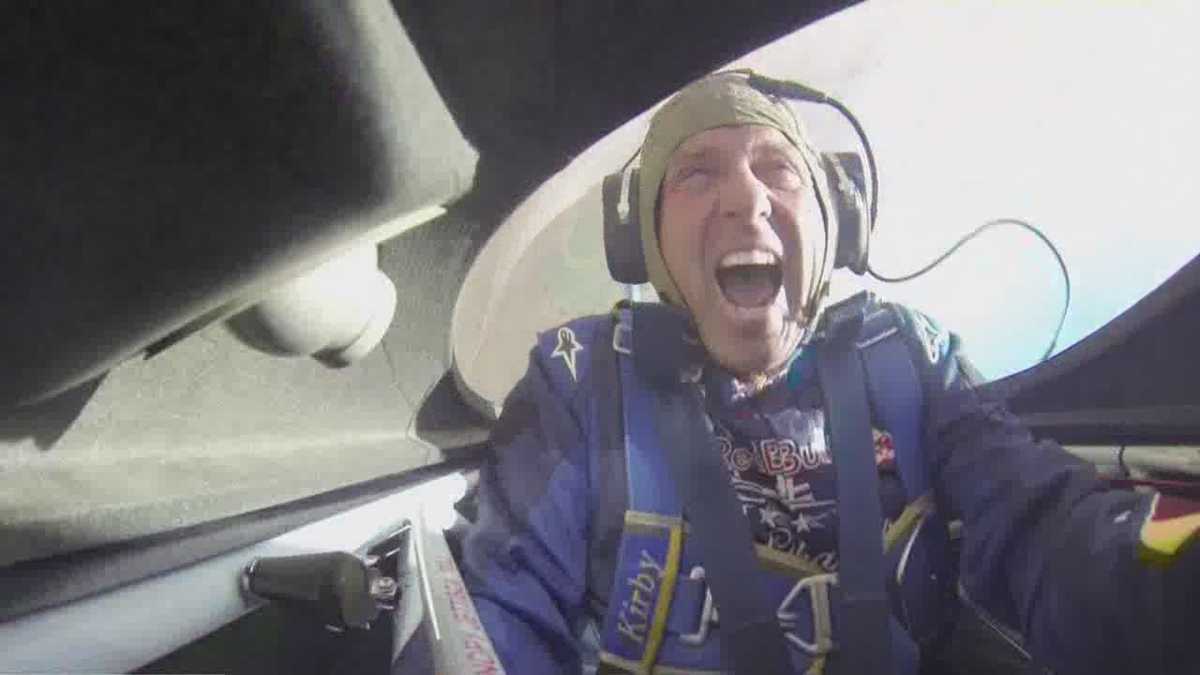 Take a ride on the Red Bull stunt plane