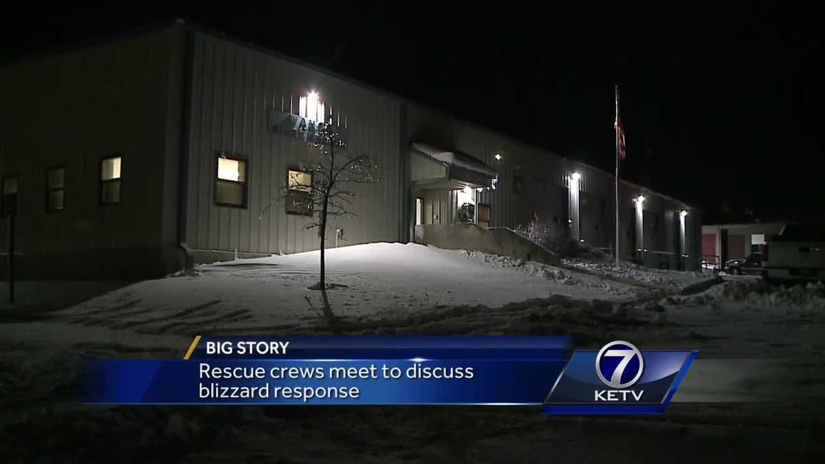 Rescue crews meet to discuss blizzard response