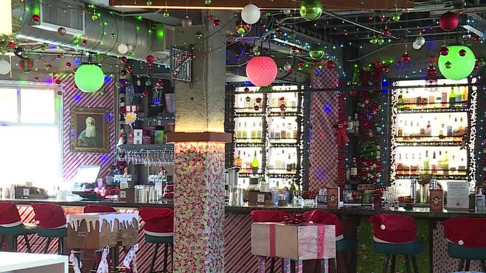 Santa Cruz bar transforms into winter wonderland