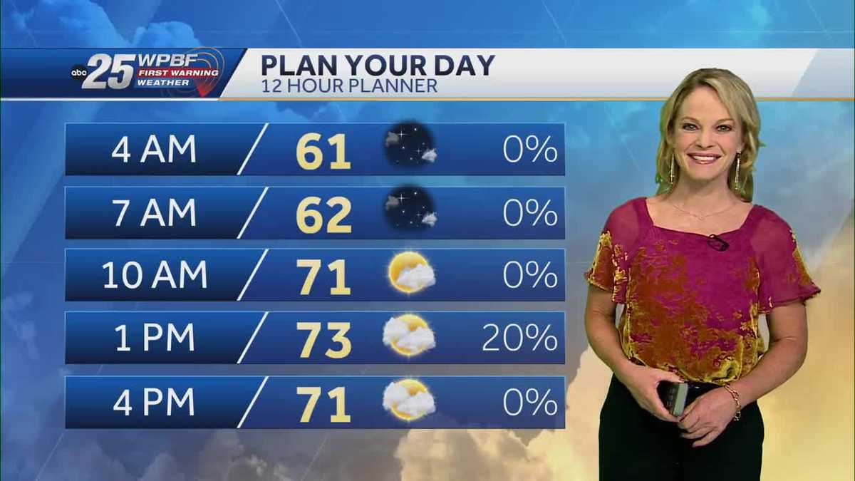 Seasonable with isolated showers for South Florida