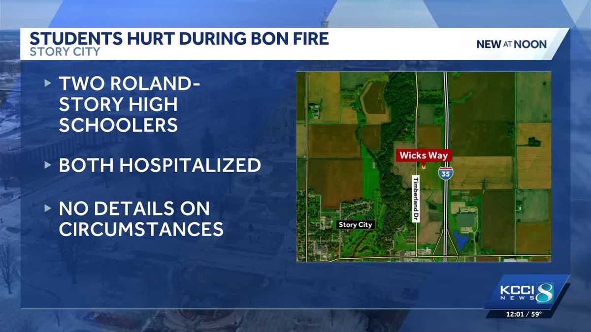 Story City police: Two high school students hurt at bonfire