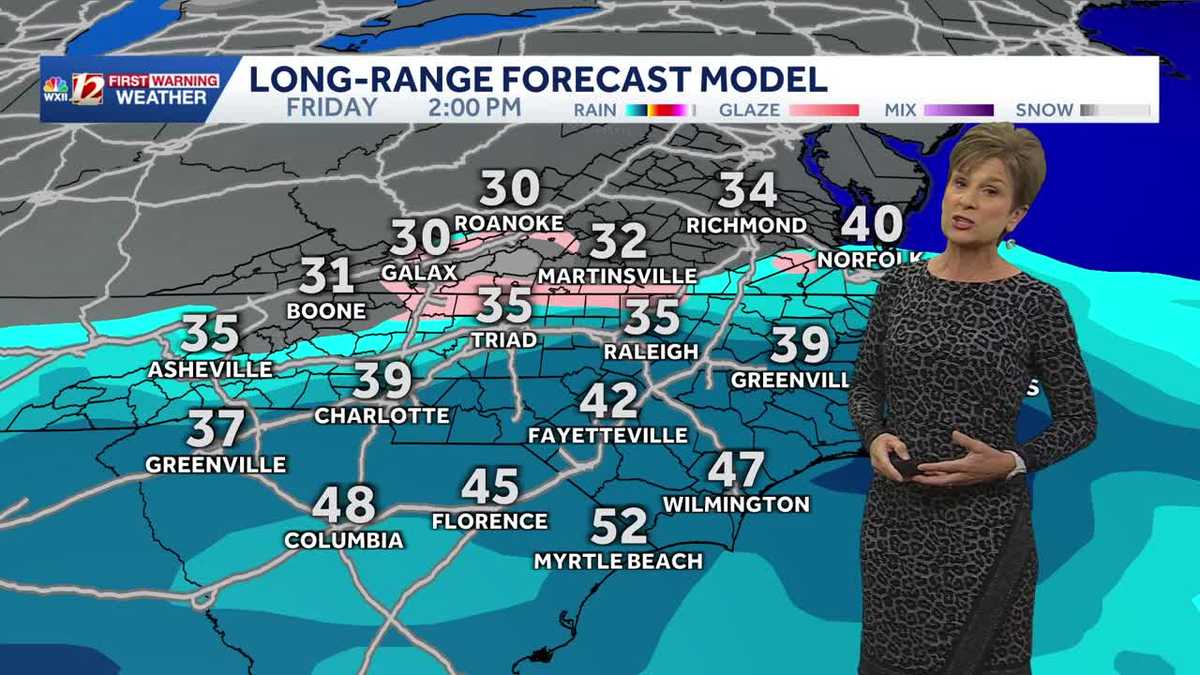 Tracking potential for wintry weather Friday in North Carolina