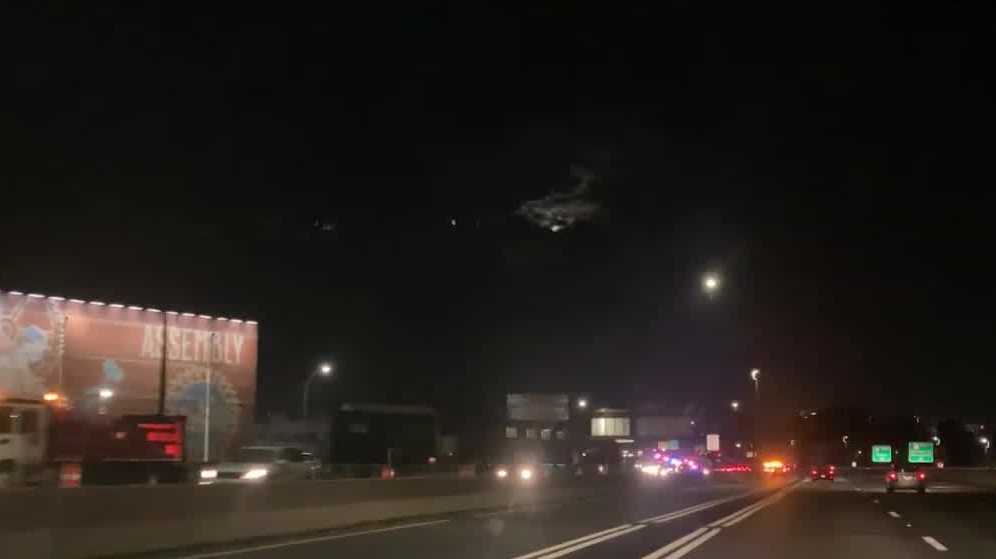 Driver hits construction sign, takes off, police say