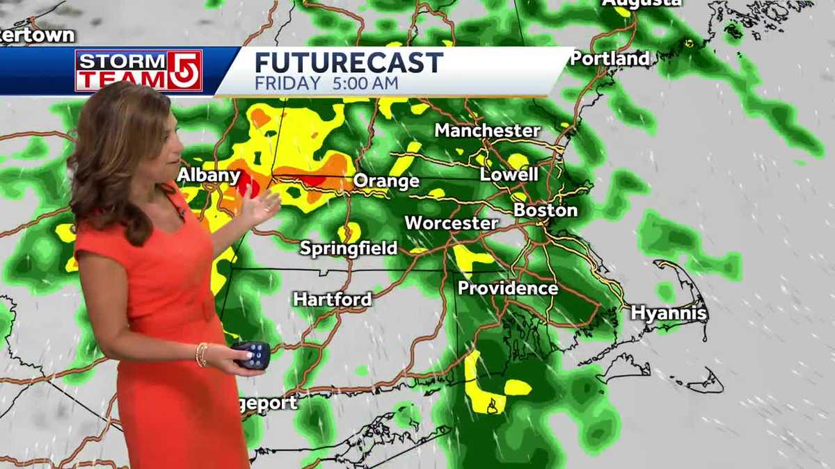 Video: Clouds move in, downpours on tap tomorrow