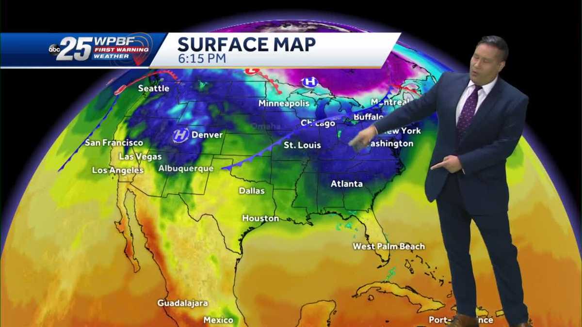 Cooler weather moving in