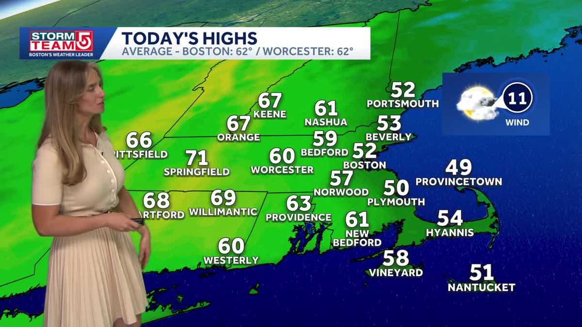 Video: Soaking rain for parts of Mass.