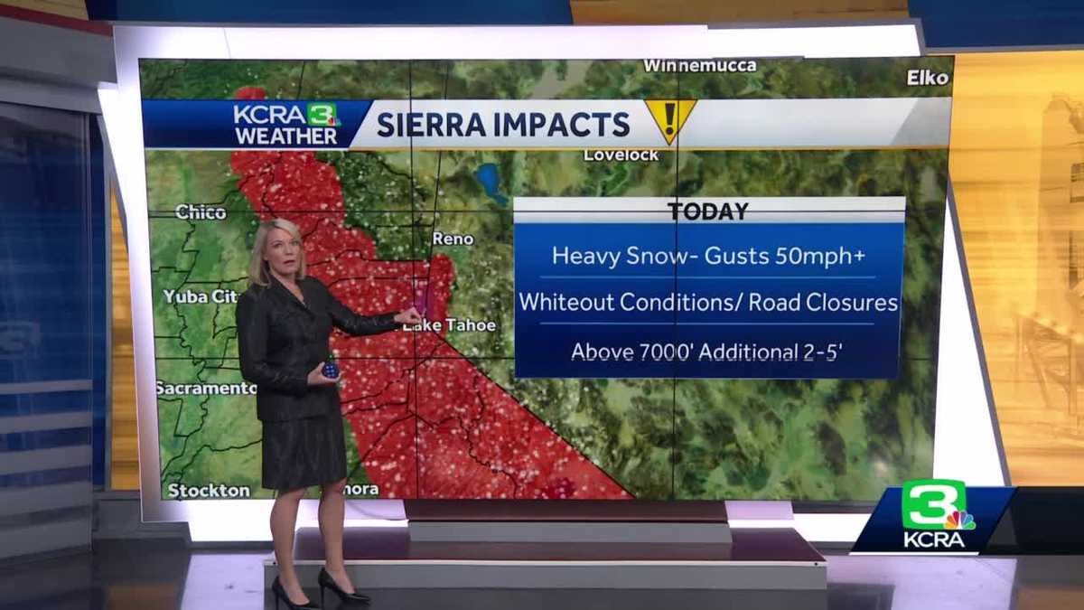 Timing out the next round of rain and snow across Northern California