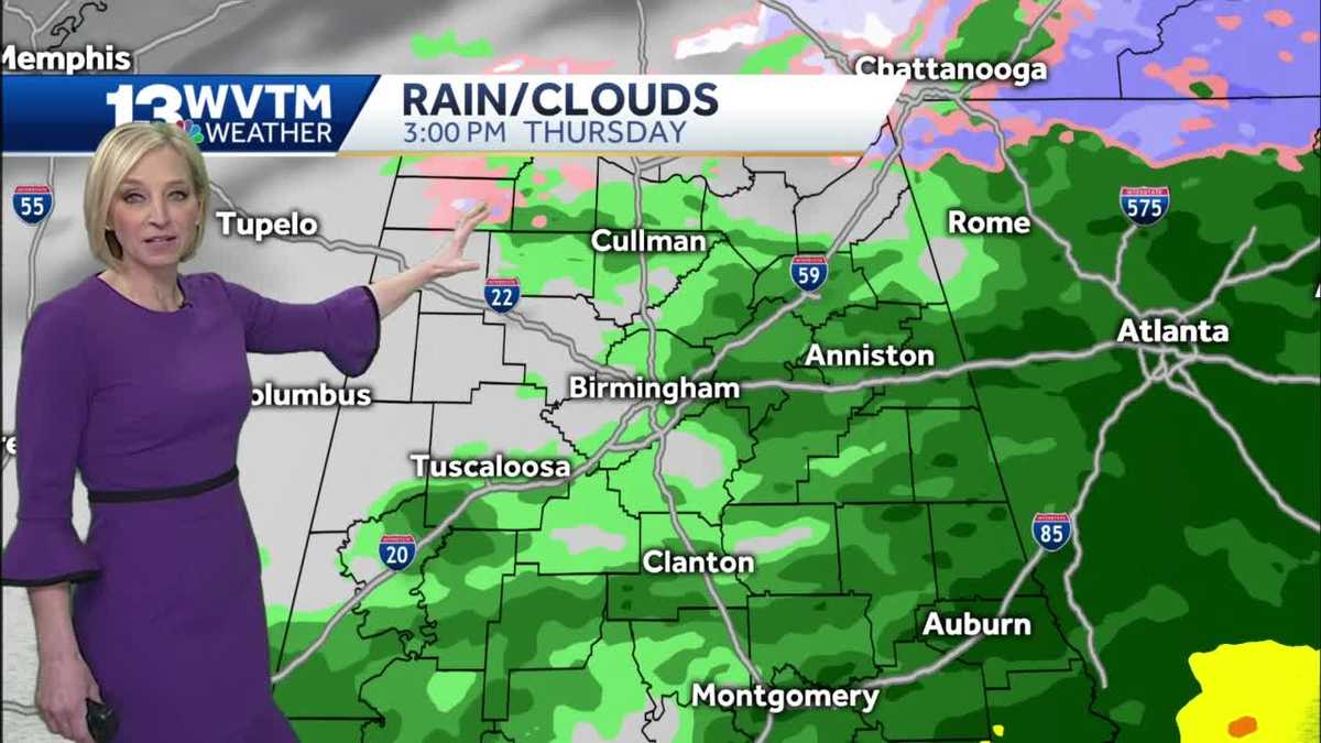 Windy, wet and cold for Thursday