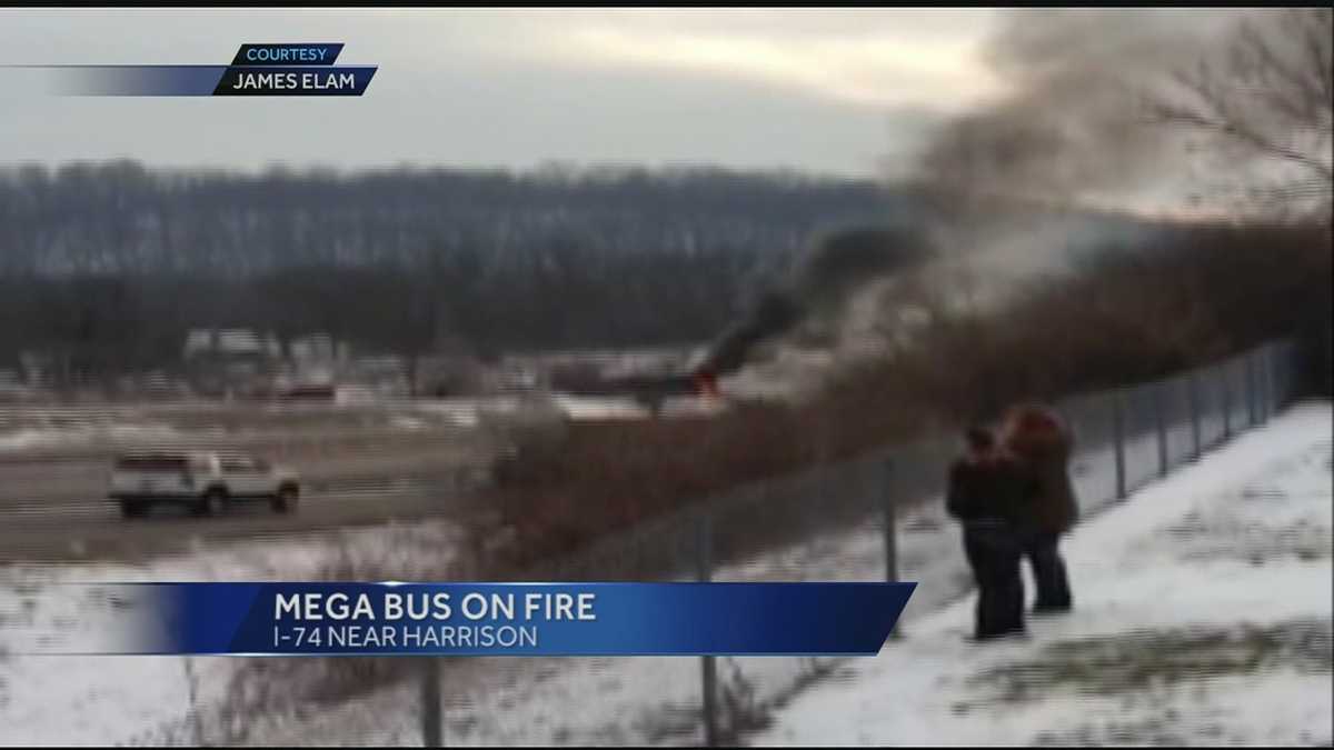 Megabus catches fire in Ohio, passengers evacuated