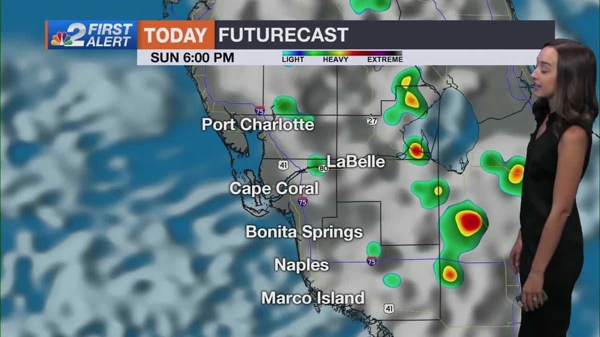 Spotty morning showers move inland, very wet week ahead