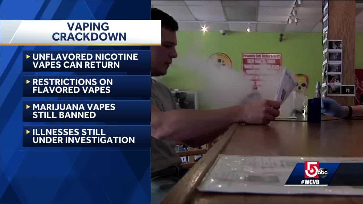 Vaping ban lifted today