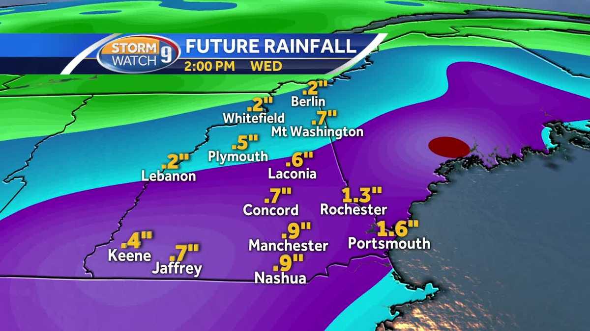 Periods of heavy rain Tuesday, Wednesday