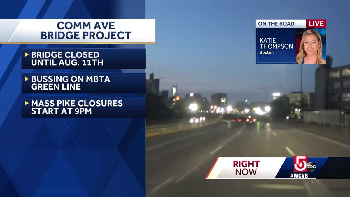 Comm Ave Bridge project underway