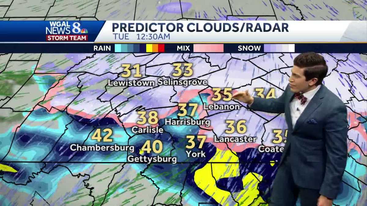 Quick-moving clipper system brings rain and snow to the Valley