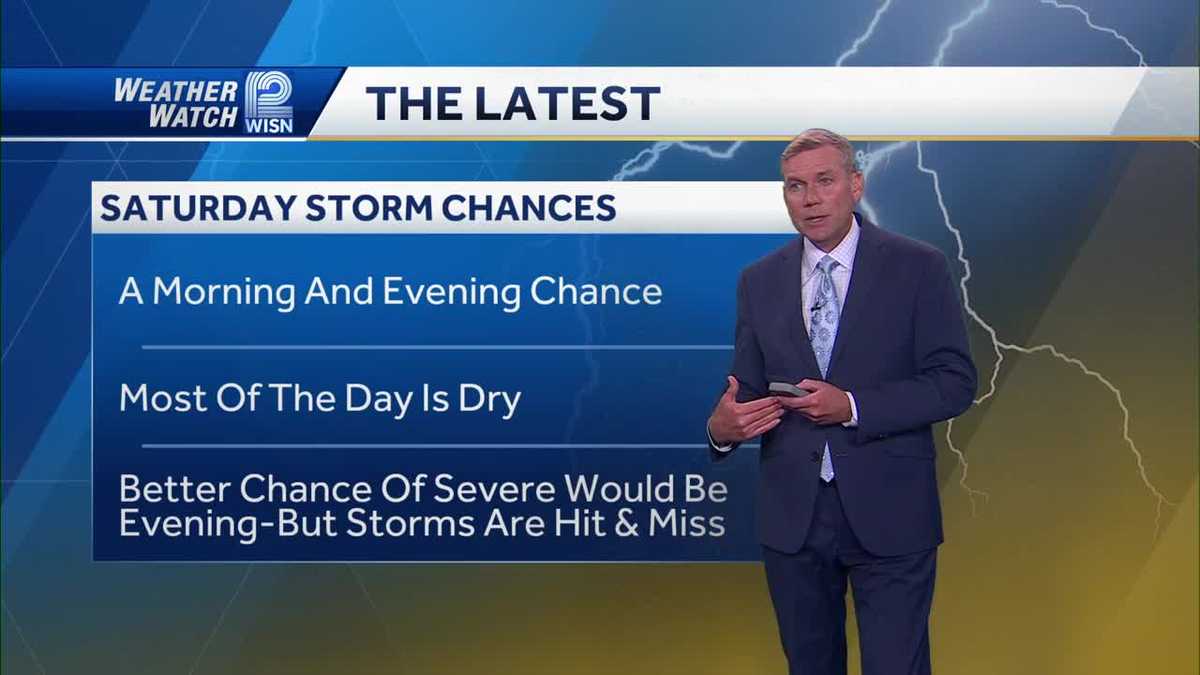 Weather: Saturday storm chance