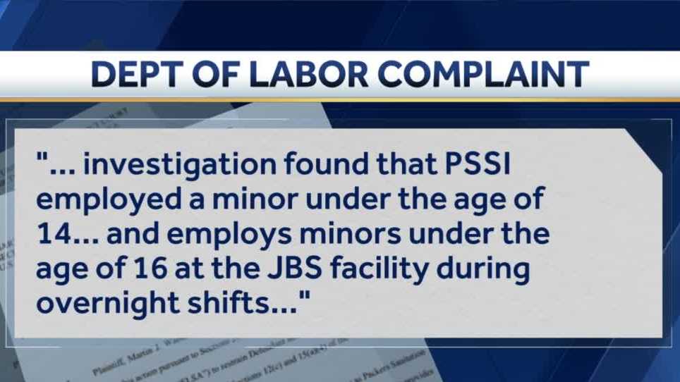 Labor department investigating alleged child labor violations at ...