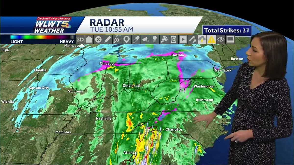 Strong storm system sweeps through